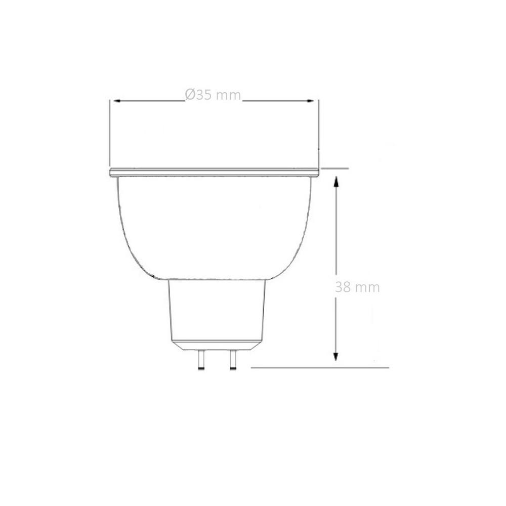 Ampoule LED MR11 1W (12V) MR16 / MR11