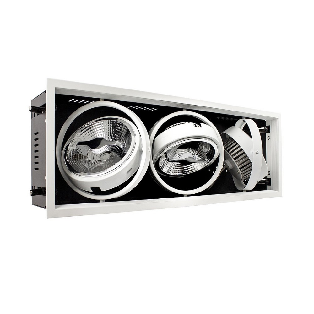 Spot LED Cree COB Orientable AR111 45W Dimmable coupe: 455x155 mm