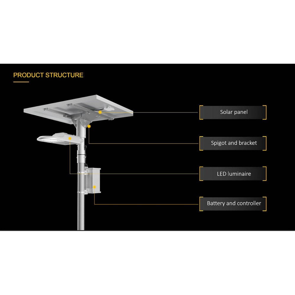 Lampadaire LED Solaire de rue