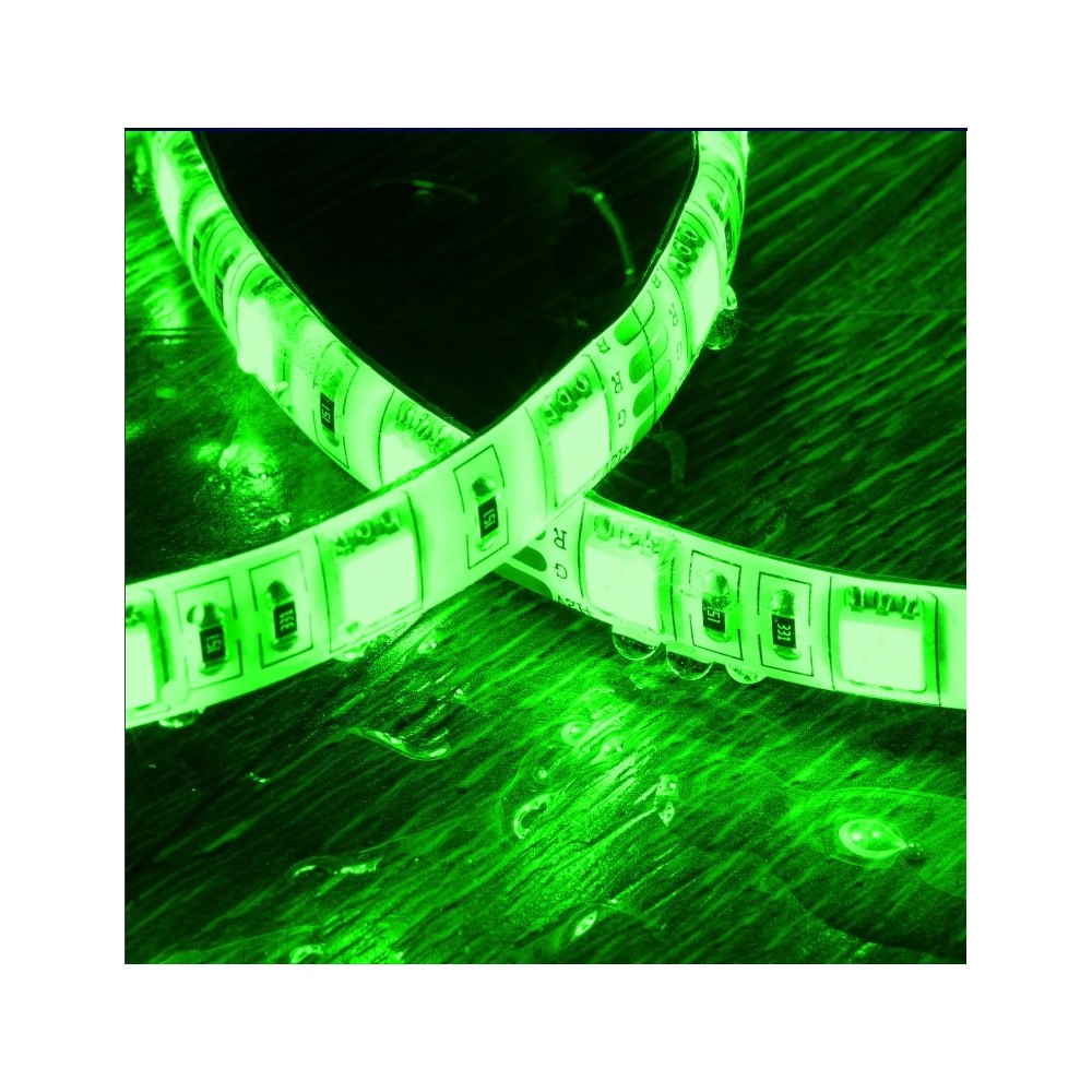 Ruban LED RGB 24V DC 60LED/m 2m IP65 Largeur 10mm