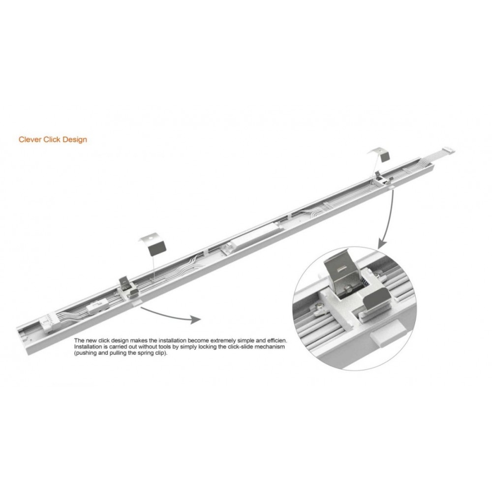 Module Linéaire LED Trunking 70W 160lm/w Retrofit Universal System Pull ...