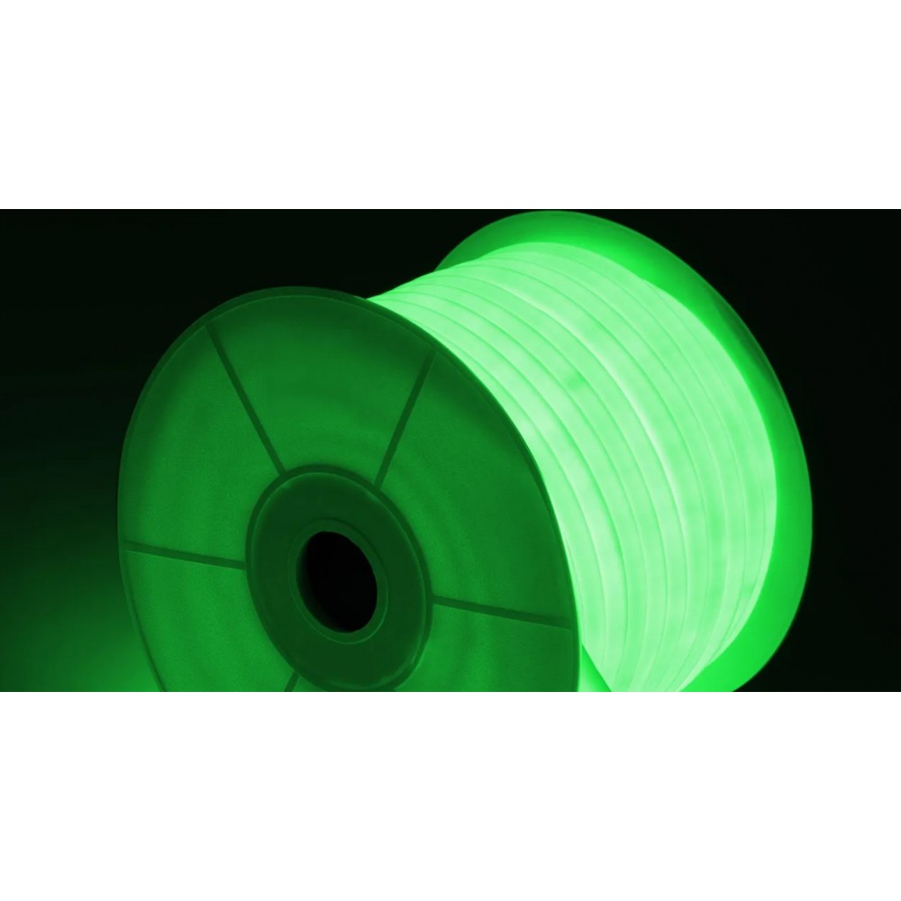 Bobine Néon LED Flexible 360º Rond Dimmable 220V AC 120LED/m IP67 Verte ...