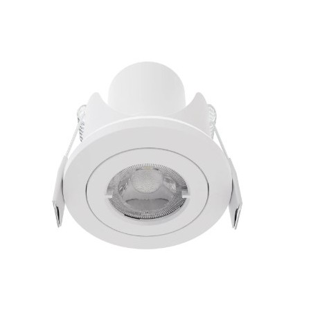 Spot Downlight LED 6.5W Orientable Rond Blanc IP65 Coupe Ø68 mm