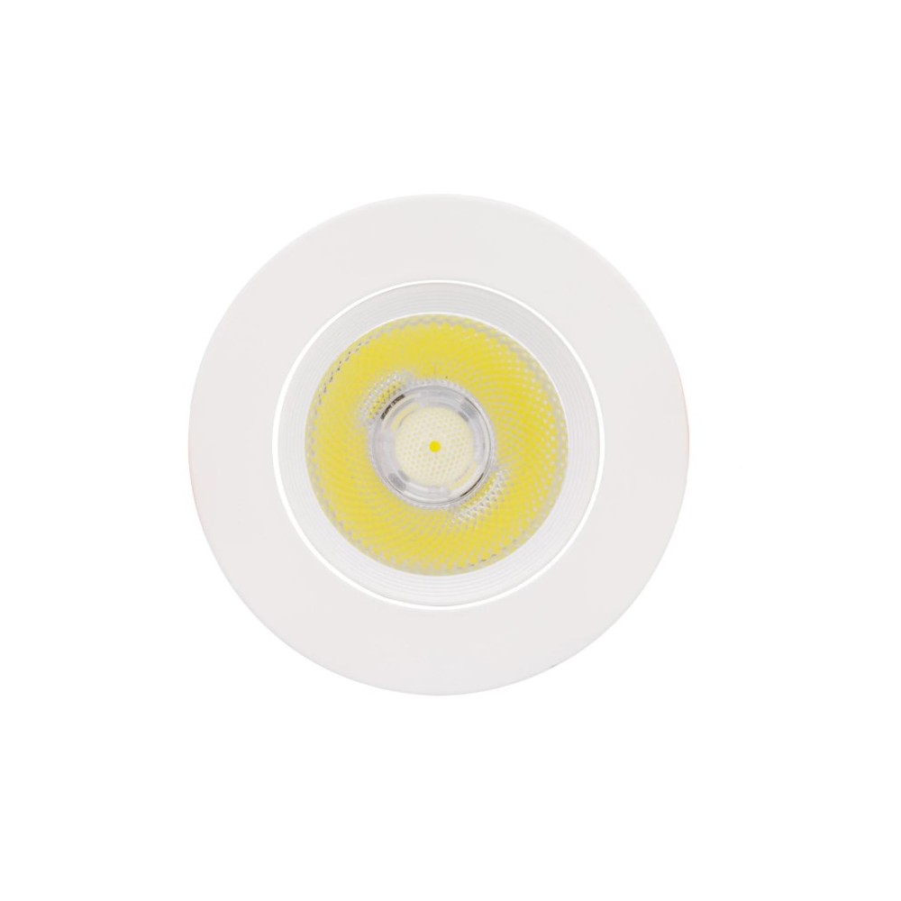 Spot LED Downlight COB Orientable Rond 15W Blanc Coupe Ø 110mm No Flicker