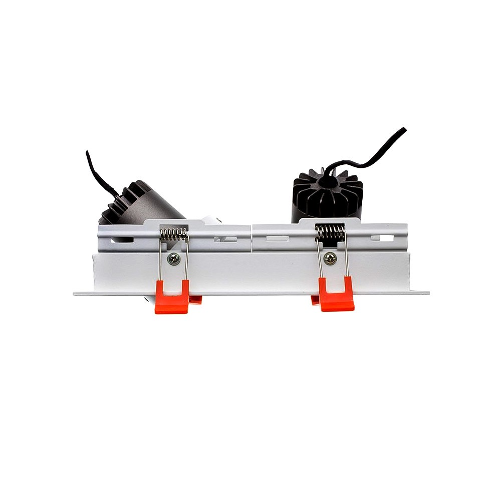 Spot LED Madison Orientable CREE-COB 2x10W blanc Spot LED orientable